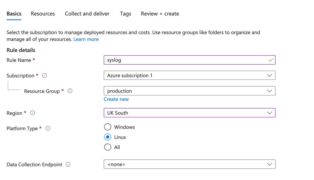 Creating and onboarding a Syslog Forwarder into Sentinel (Azure VM) (Easy)