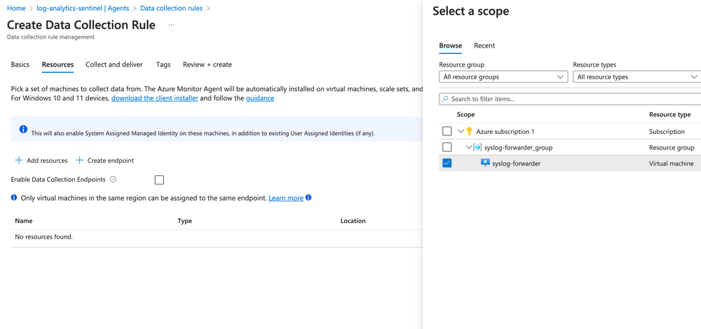Creating And Onboarding A Syslog Forwarder Into Sentinel Azure Vm Easy
